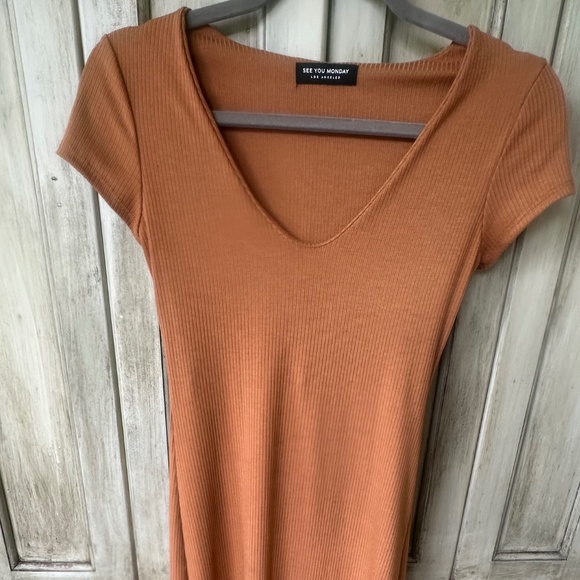 See You Monday | Dresses | Ribbed Knit Midi Dress | Poshmark